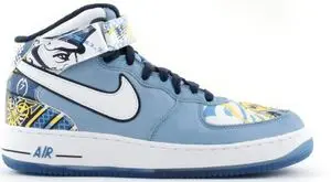 Nike Air Force 1 Mid Sneakers University Blue/white/midnight Navy
