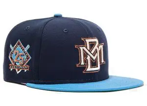 New Era X Hat Club Milwaukee Brewers Fitted Hat - Navy/light Blue