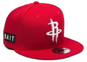 New Era X Bait Houston Rockets 9fifty Snapback Cap - Red