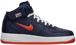 Nike Air Force 1 Mid Nyc Jewel - Midnight Navy Blue/team Orange