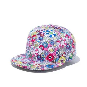 New Era X Takashi Murakami Flower Print 59fifty Fitted Hat - White Rainbow