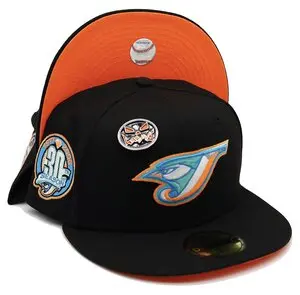 New Era Toronto Blue Jays 30th Season 59fifty Fitted Hat - Black/orange