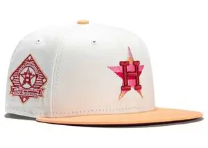 New Era Houston Astros 59fifty Fitted Cap - Stone/peach