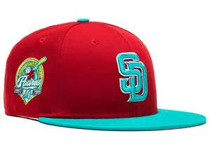 New Era San Diego Padres 59fifty Fitted Cap - Red/teal