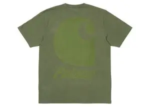 PALACE X Carhartt Wip Short Sleeve Pocket T-shirt - Dollar Green