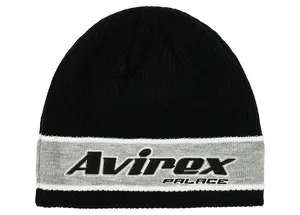 PALACE X Avirex Nein Cuff Beanie - Black