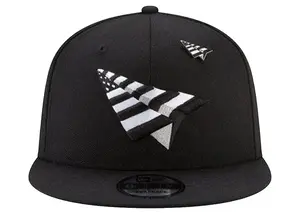 New Era X Paper Planes 9fifty Snapback Cap - Black/black