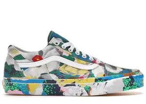 VANS Old Skool Sneakers - Floral Yellow/true White