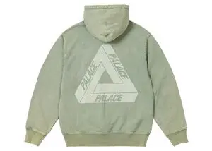 PALACE Washed Out Triferg Hood - Green