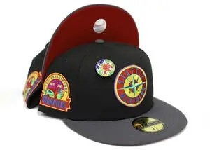 New Era Seattle Mariners 30th Anniversary 59fifty Fitted Hat - Black/red