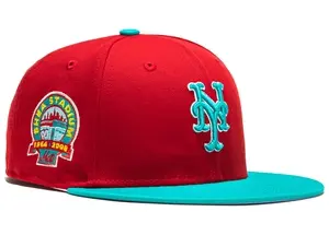 New Era New York Mets 59fifty Fitted Cap - Red/teal