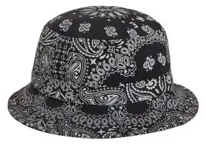 Supreme Bandana Crusher Hat - Black