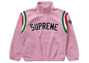Supreme Arc Half Zip Fleece Pullover - Pink
