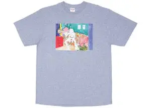 Supreme Bedroom Tee Shirt - Heather Grey