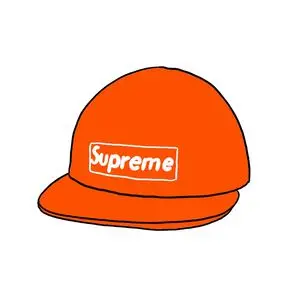 Supreme Barbour Waxed Cotton Camp Cap - Orange