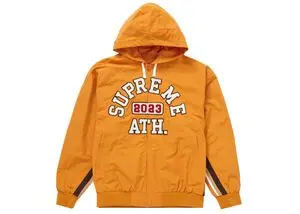 Supreme Appliqué Hooded Track Jacket - Orange