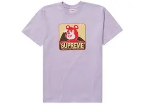 Supreme Bear Tee Shirt - Light Purple