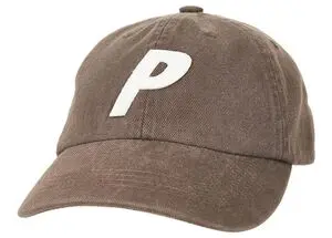 PALACE Washed Twill 6-Panel Cap Grey