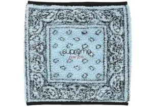 Supreme Bandana Fleece Neck Gaiter - Light Blue