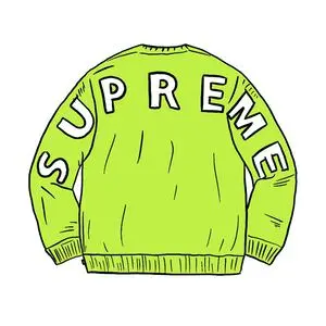 Supreme Back Logo Sweater - Green
