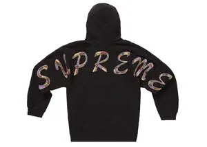 Supreme Beaded Hooded Sweatshirt - Black