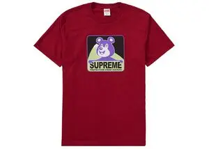 Supreme Bear Tee Shirt - Cardinal