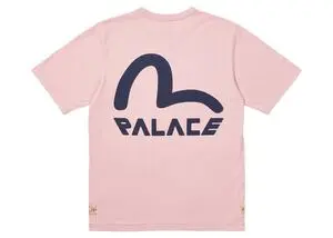 PALACE X Evisu Seagull T-shirt Pink Nectar