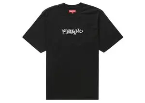 Supreme Banner Short Sleeve Top - Black