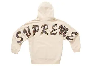 Supreme Beaded Hooded Sweatshirt - Natural