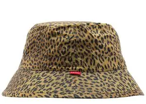 Supreme Barbour Waxed Cotton Crusher Hat - Leopard
