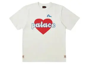 PALACE X Evisu Heart T-shirt - White