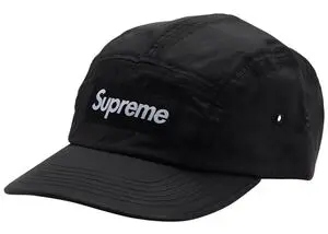 Supreme Barbour Waxed Cotton Camp Cap - Black
