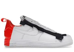 Nike Lunar Force 1 Low Acronym Sneakers - White/bright Crimson