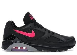 Nike Max 180 Sneakers - Black/pink Blast/wolf Grey
