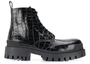 Balenciaga Embossed Boots For Men