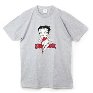 Supreme Betty Boop Tee Shirt - Heather Grey