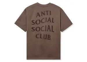 ANTI SOCIAL SOCIAL CLUB Same But Different Premium Heavyweight Tee Shirt - Walnut