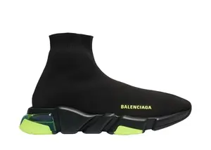 Balenciaga Speed Clear Sole Sneakers - Black/yellow