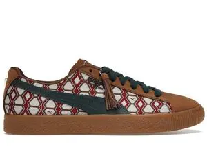PUMA Clyde Tassle Dapper Dan Frair Sneakers - Brown/red/green