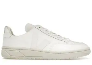 VEJA V12 Leather Sneakers - White/white