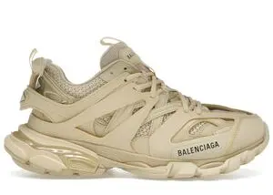Balenciaga Track Metallicin Sneakers - Beige/gold