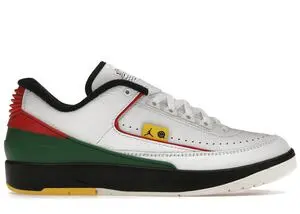 JORDAN 2 Retro Low Quai 54 - White/green/red