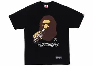 BAPE X Cocacola Ape Head Tee Shirt - Black