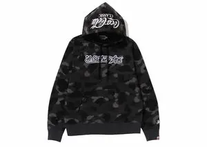 A BATHING APE X Cocacola Camo Ape Head Pullover Hoodie - Black