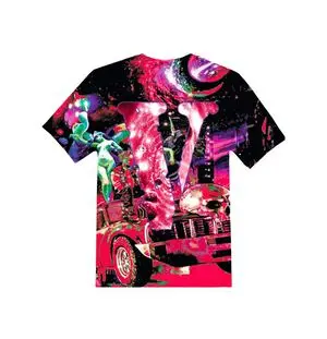JUICE WRLD Galaxy All Over Tshirtin Black/multi