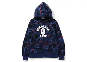 A BATHING APE BAPE X COMME Des GARCONS Osaka Full Zip Hoodie Navy