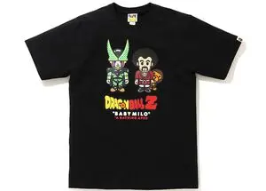A BATHING APE X Dragon Ball Z Baby Milo Mr Satan & Cell Tee Shirt - Black