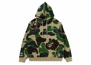 A BATHING APE X Bayc Camo Pullover Hoodie