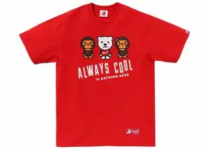 BAPE X Cocacola Milo Tee Shirt - Red