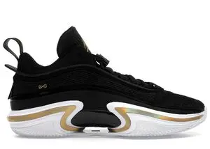 JORDAN 36 Low Pf Sneakers - Black/white/metallic Gold